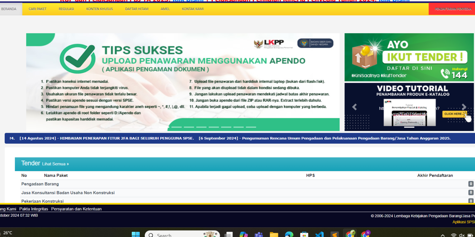 LPSE Jakarta - Lokasi, Cara Daftar, Info Terbaru - Nemobrent